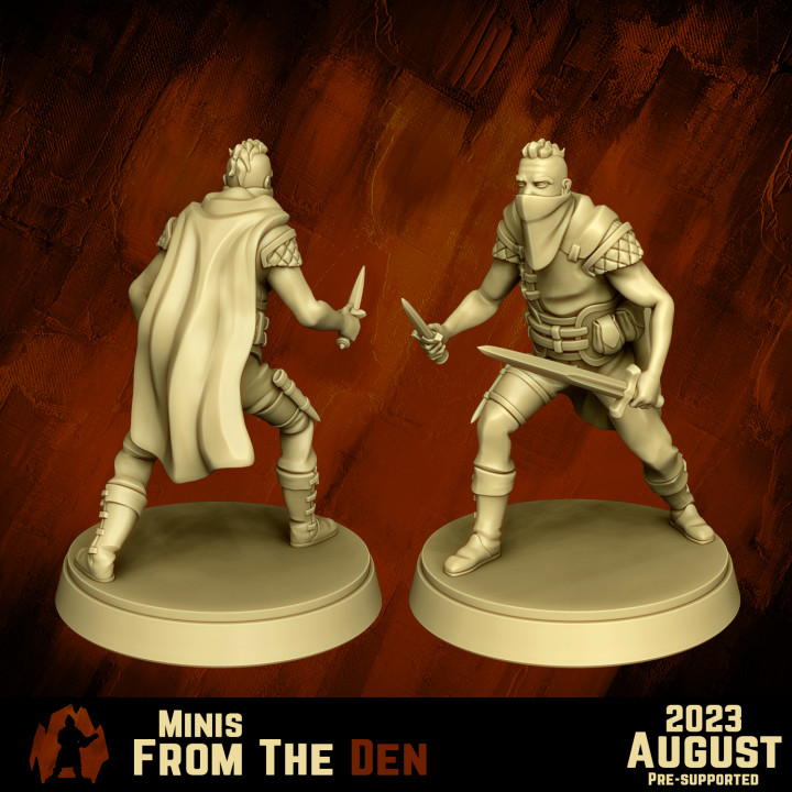 3D Printable Bandits - Minis PACK by Minis From the Den