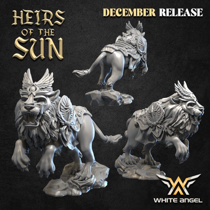 3D Printable ATTACK LION - HEIRS OF THE SUN (DECEMBER RELEASE) (ELF ...