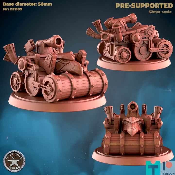 3D Printable Siege Tank by My3DPrintForge