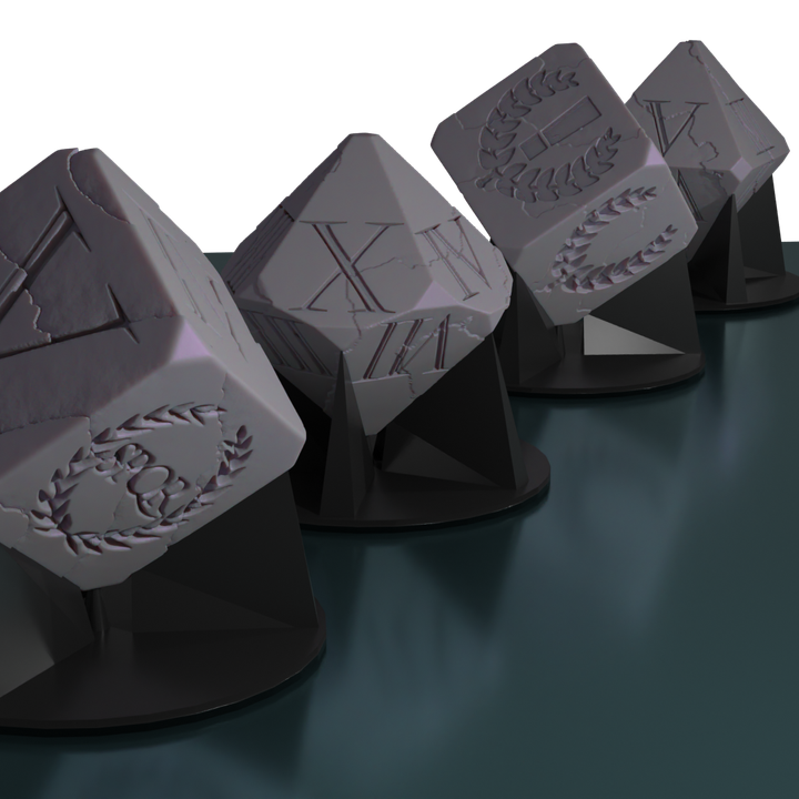 3D Printable Roman Legionaries Dice Set by RavenCrowe Minis