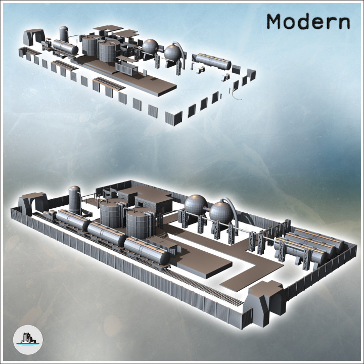 3D Printable Modern city pack No. 5 - Cold Era Modern Warfare Conflict ...