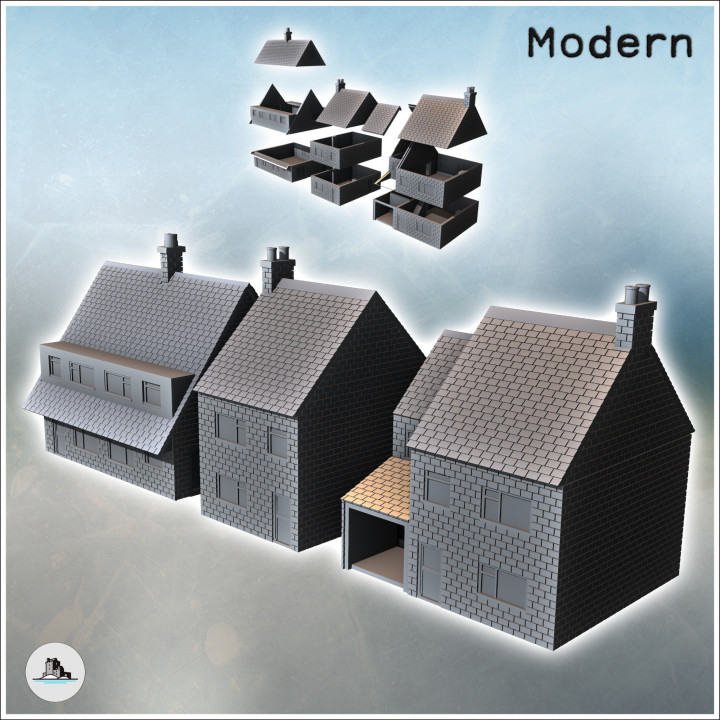 3D Printable Modern city pack No. 5 - Cold Era Modern Warfare Conflict ...