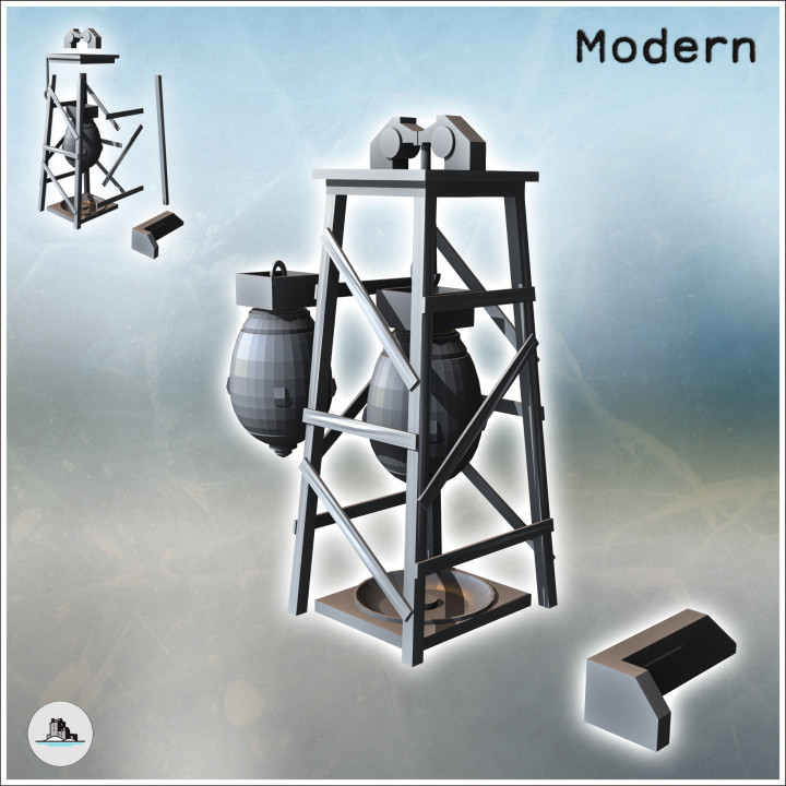 3D Printable Atomic bomb launching structure with shelter (1) - Cold ...