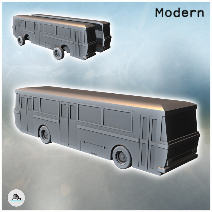 3D Printable Modern public transport city bus (2) - Cold Era Modern ...