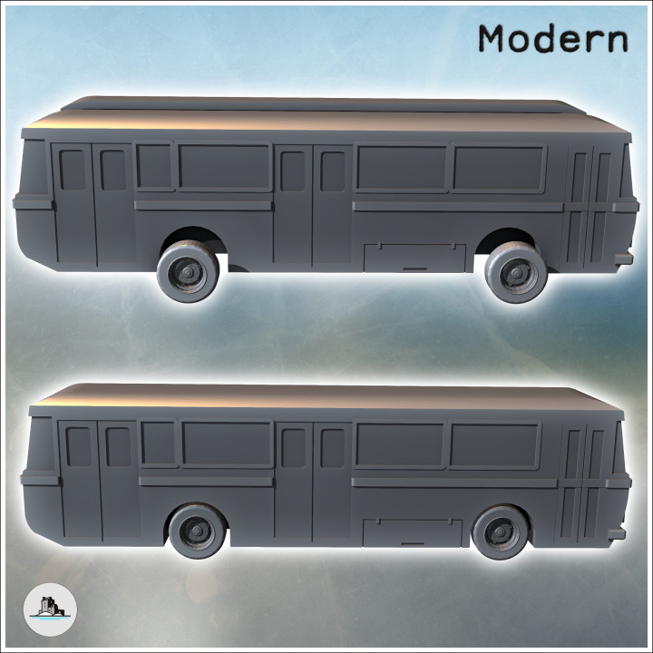 3D Printable Modern public transport city bus (2) - Cold Era Modern ...