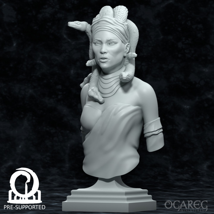 3D Printable Medusa, presupported by Ogareg Miniatures