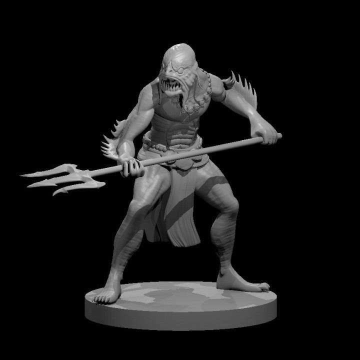 3D Printable The Deep Ones by Miguel Zavala