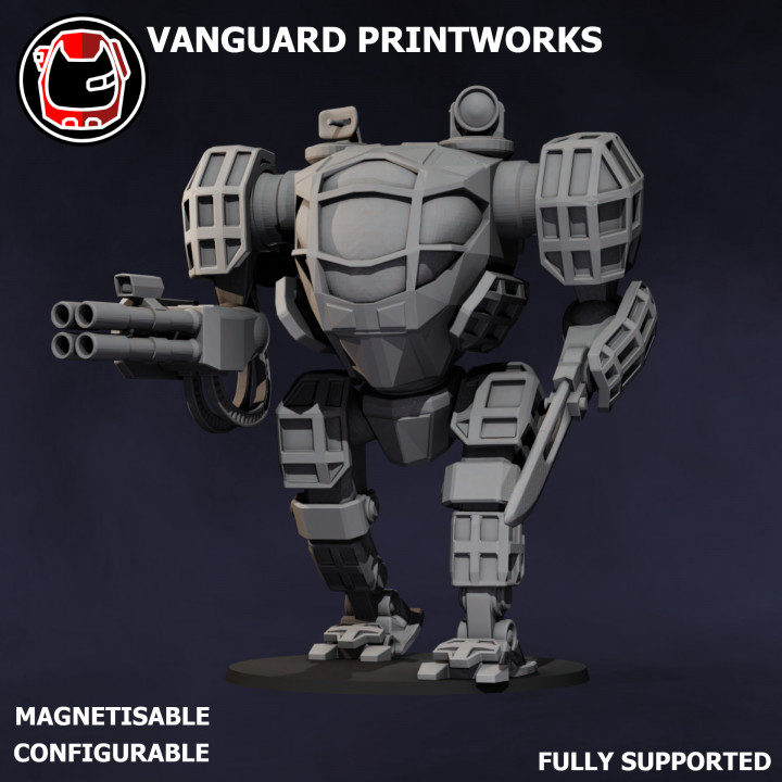 3D Printable Vanguard BSW 'Talos' Mech by Vanguard Printworks