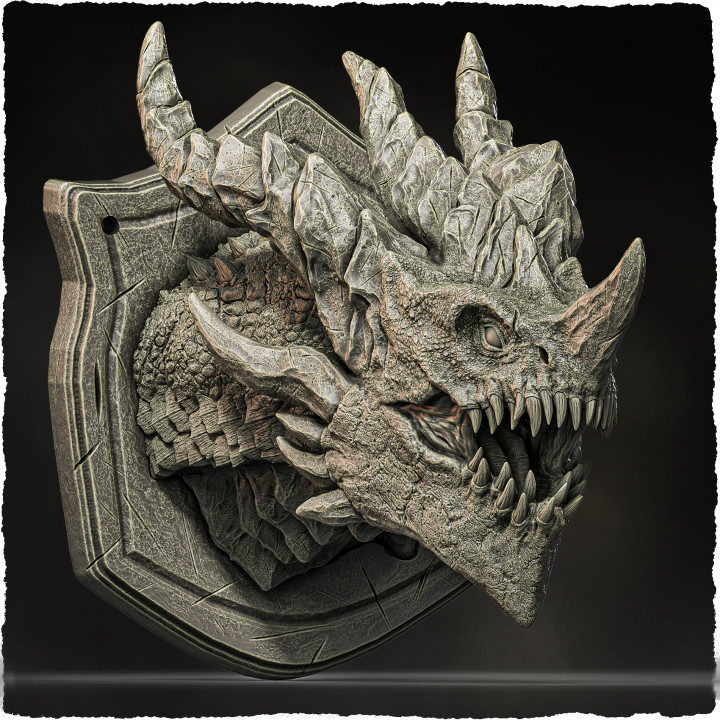 3D Printable Tank Dragon Trophy by Evox Arts