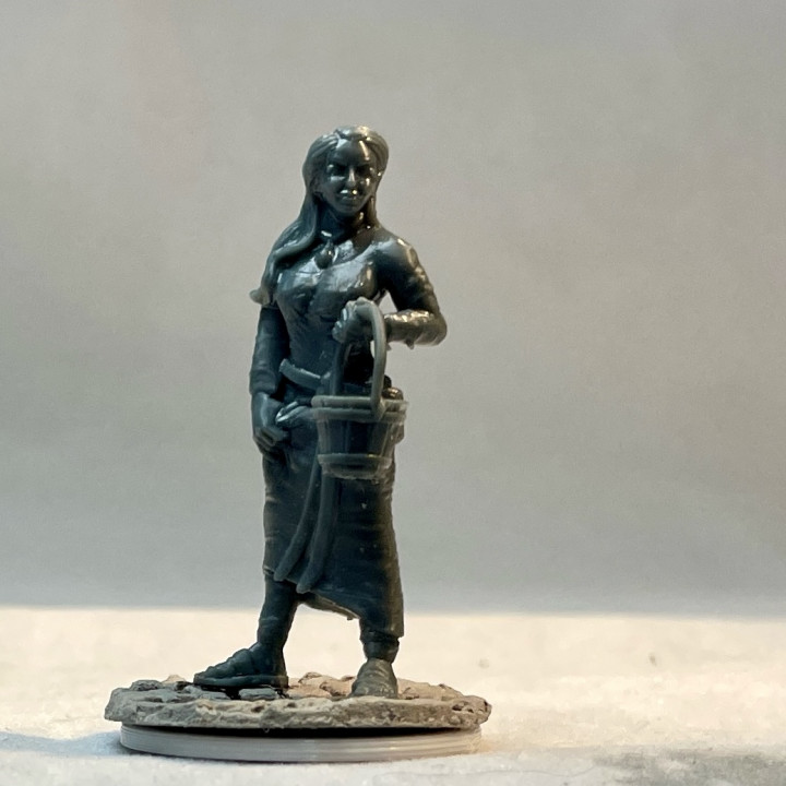 3D Printable Fantasy Villagers by Harry's 3d Sculpting