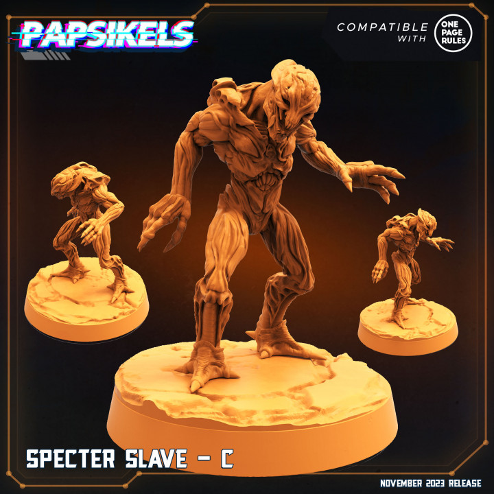 3D Printable SPECTER SLAVES by PAPSIKELS MINIATURES