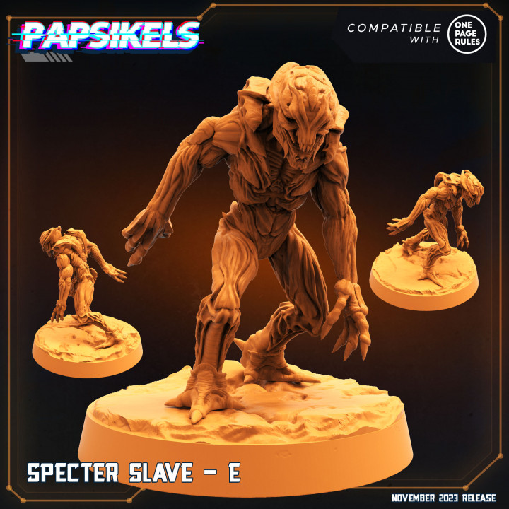 3D Printable SPECTER SLAVES by PAPSIKELS MINIATURES