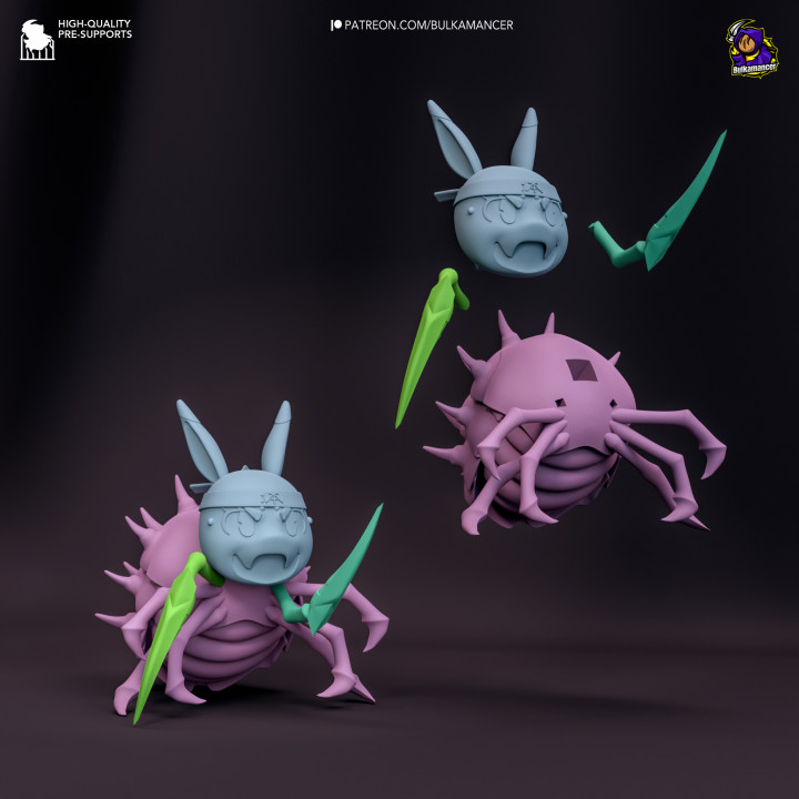 3D Printable Chibi Spiders | 70mm by Bulkamancer Sculpts