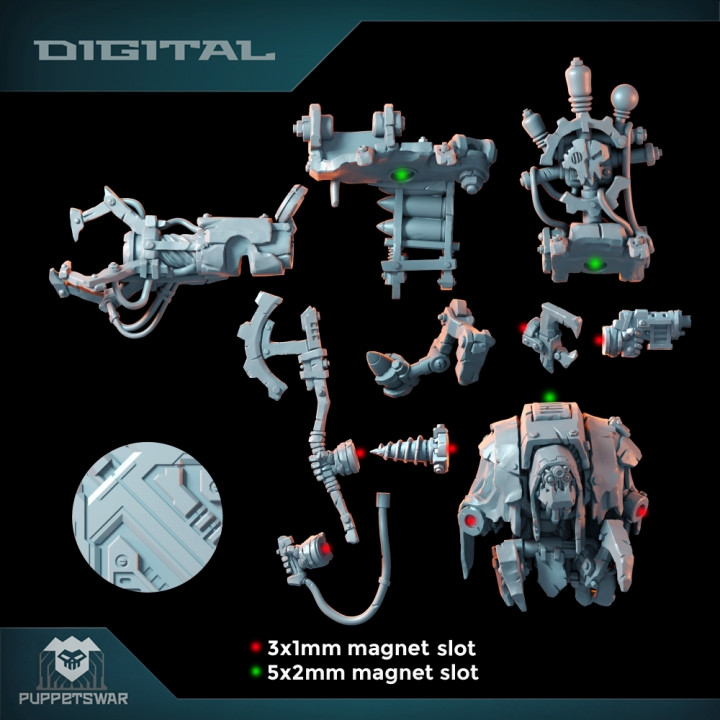 3D Printable Orcanicus High Engineer by Puppetswar Miniatures