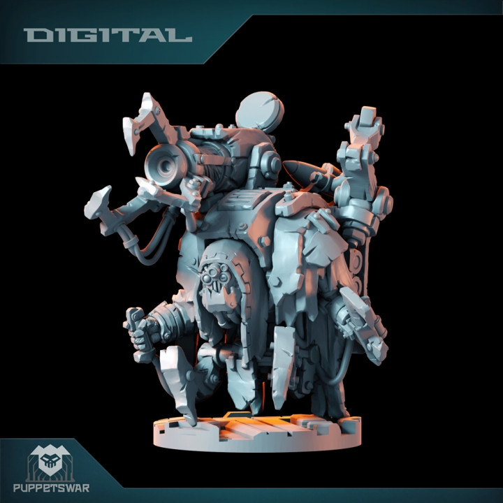 3D Printable Orcanicus High Engineer by Puppetswar Miniatures