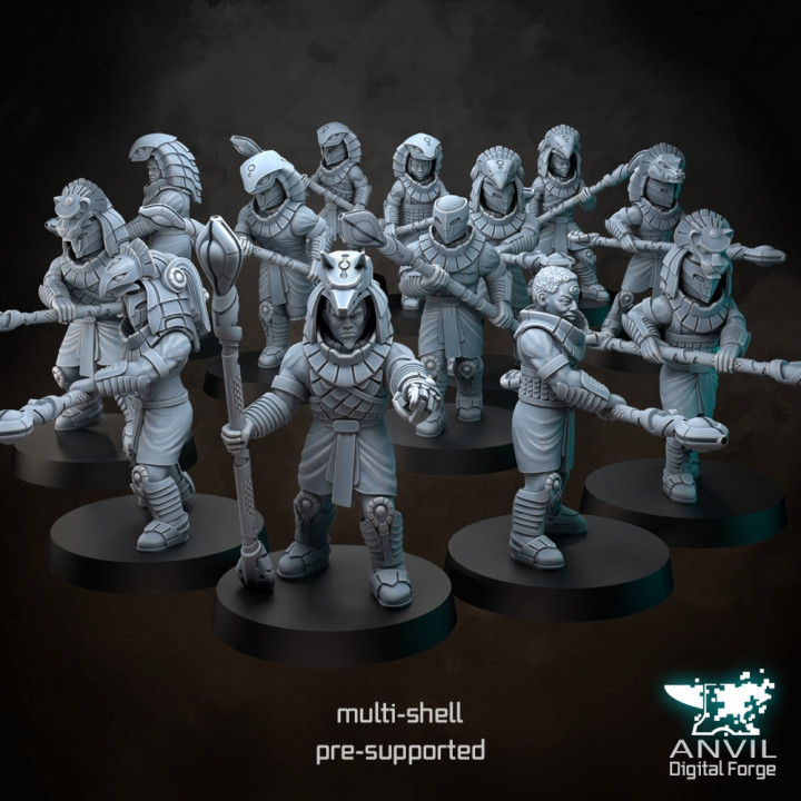 3D Printable Astral Kingdom Warriors - Anvil Digital Forge November ...