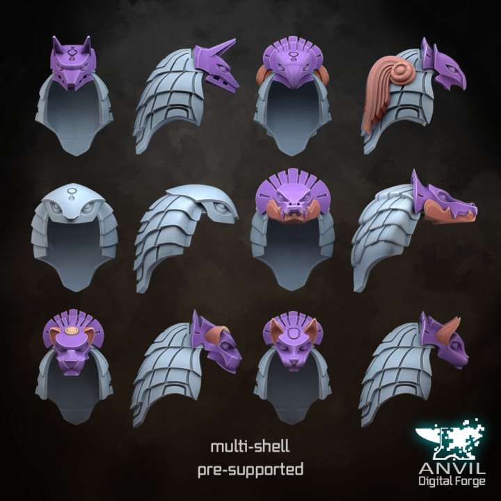 3D Printable Astral Kingdom Warriors - Anvil Digital Forge November ...