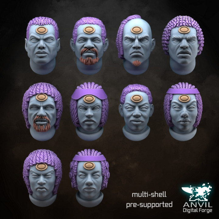 3D Printable Astral Kingdom Warriors - Anvil Digital Forge November ...