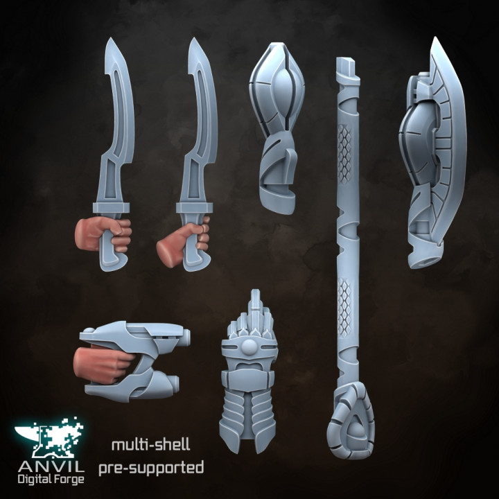 3D Printable Astral Kingdom Warriors - Anvil Digital Forge November ...