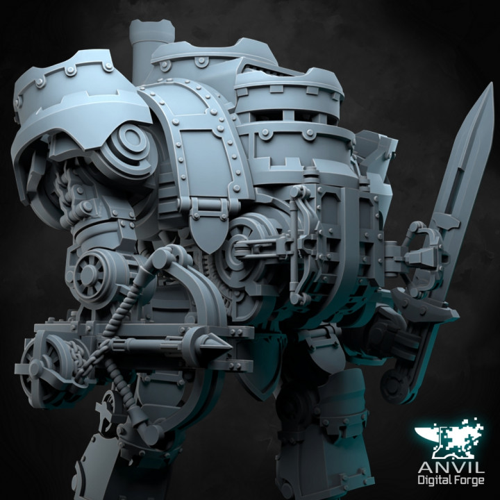 3D Printable Medieval Modular Mech - Medium Chassis - Anvil Digital ...
