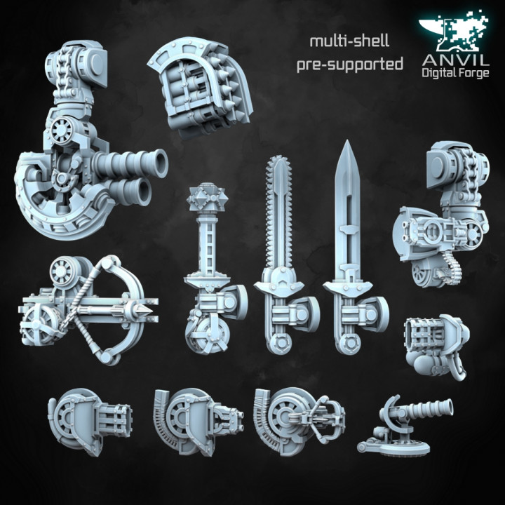 3D Printable Medieval Modular Mech - Medium Chassis - Anvil Digital ...