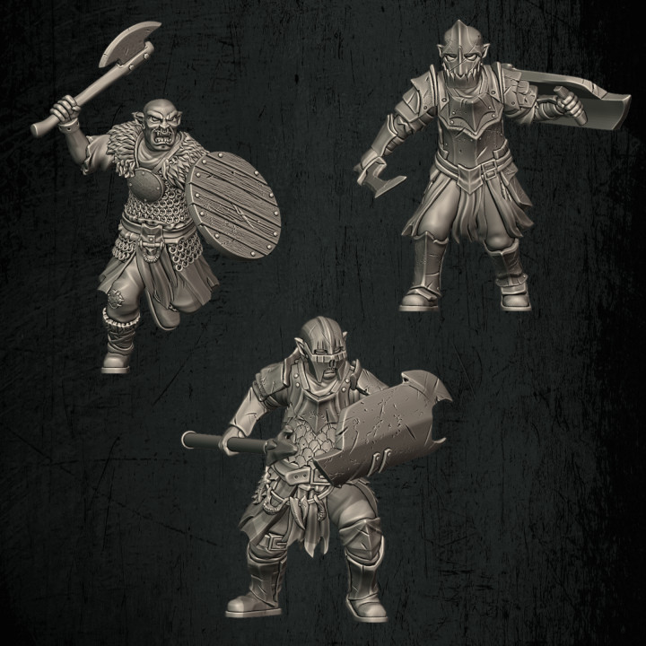 3D Printable Orc Warrior Modular Kit by Quartermaster3D
