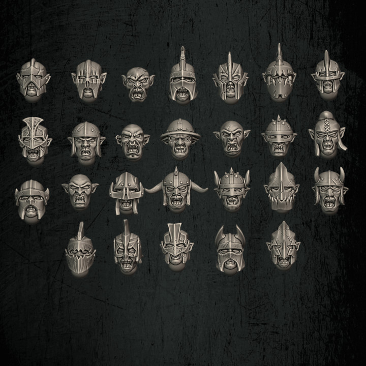 3D Printable Orc Warrior Modular Kit by Quartermaster3D