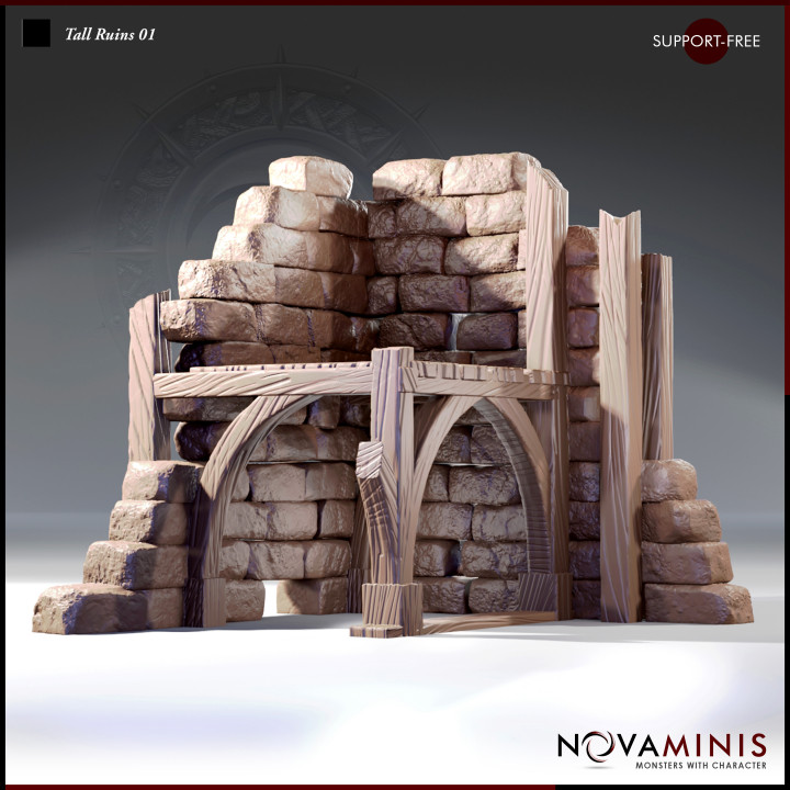 3D Printable Ruins of Evermist: Shriek of Harpies by NovaMinis