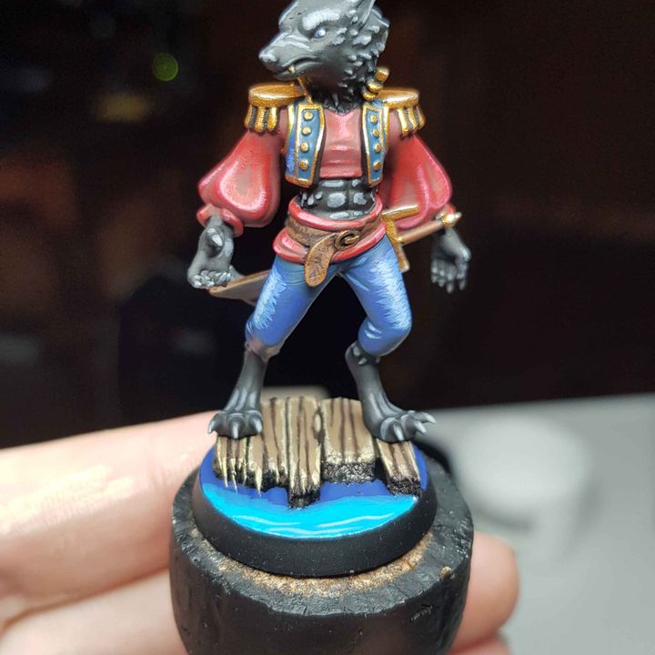 3D Print of Werewolf captain by coeurdepigeon