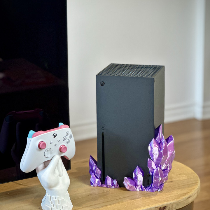 3D Printable Xbox Crystal Decor Series X by Holoprops