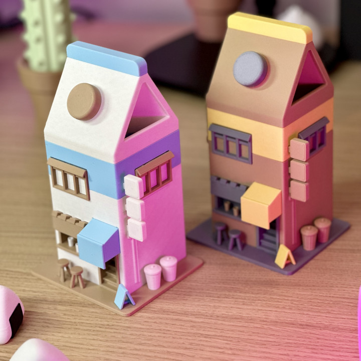 3D Printable Mini Milk Box - Pen Cup by Holoprops