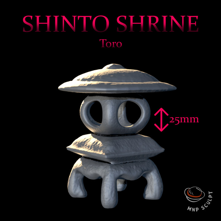 3D Printable Toro х5 Japanese Shrine by MNP Sculpt