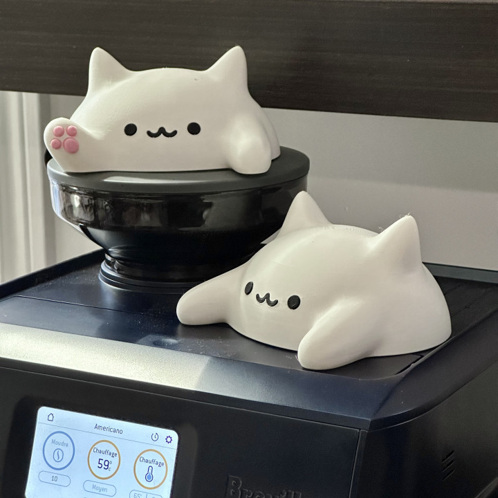 3d Printable Cute Blob Cat By Holoprops