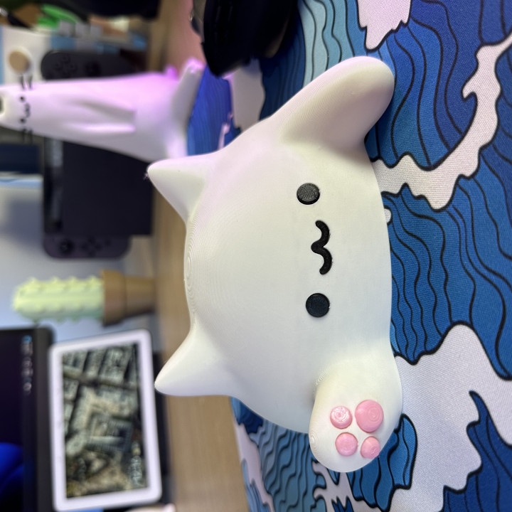 3d Printable Cute Blob Cat By Holoprops