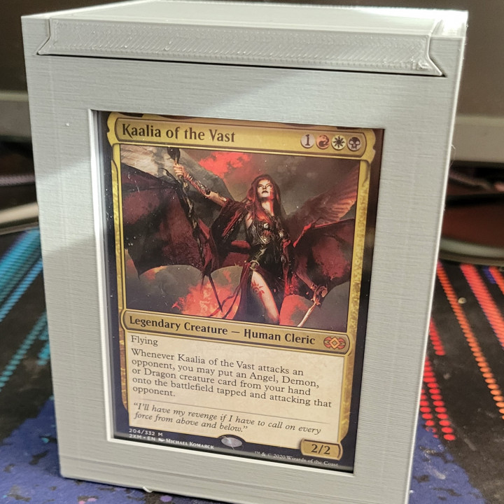 3D Printable MTG Commander Deck Box - Hard Sleeve by Jacob Calhoun