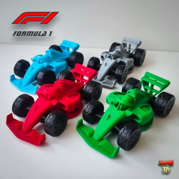 3D Printable FORMULA ONE RACING CARS by Petr