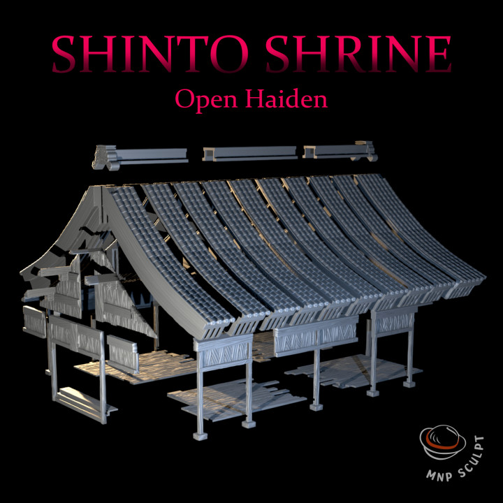3D Printable Haiden Japanese Shrine by MNP Sculpt