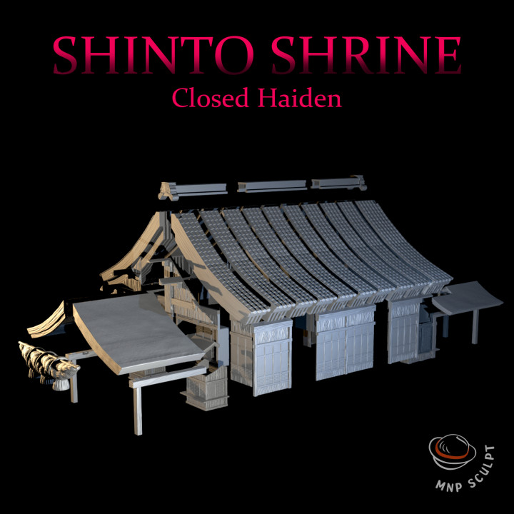 3D Printable Haiden Japanese Shrine by MNP Sculpt
