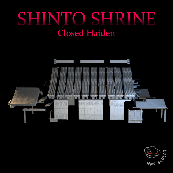 3D Printable Haiden Japanese Shrine by MNP Sculpt