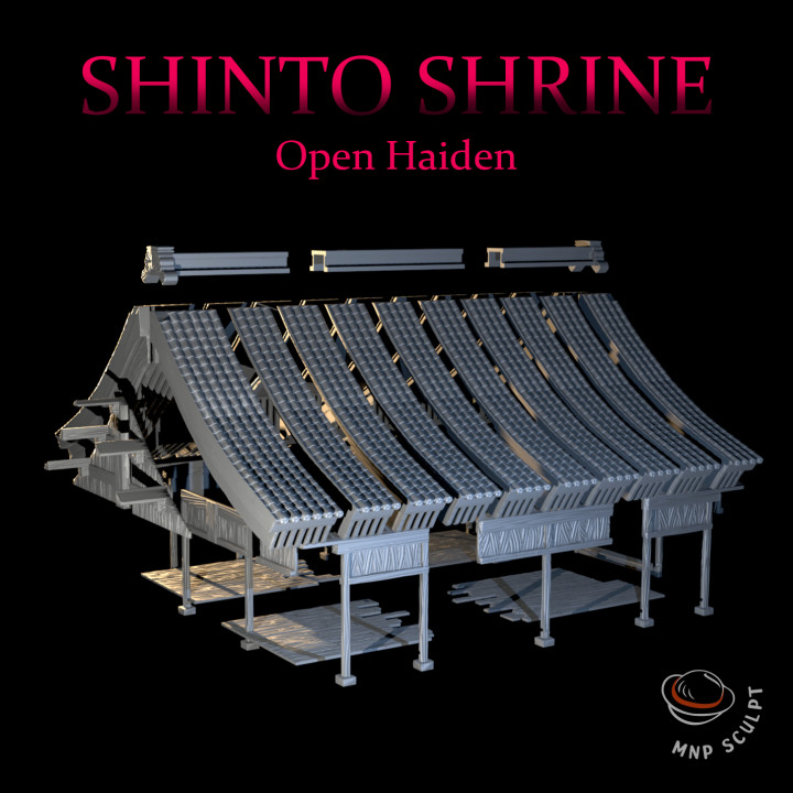 3D Printable Haiden Japanese Shrine by MNP Sculpt