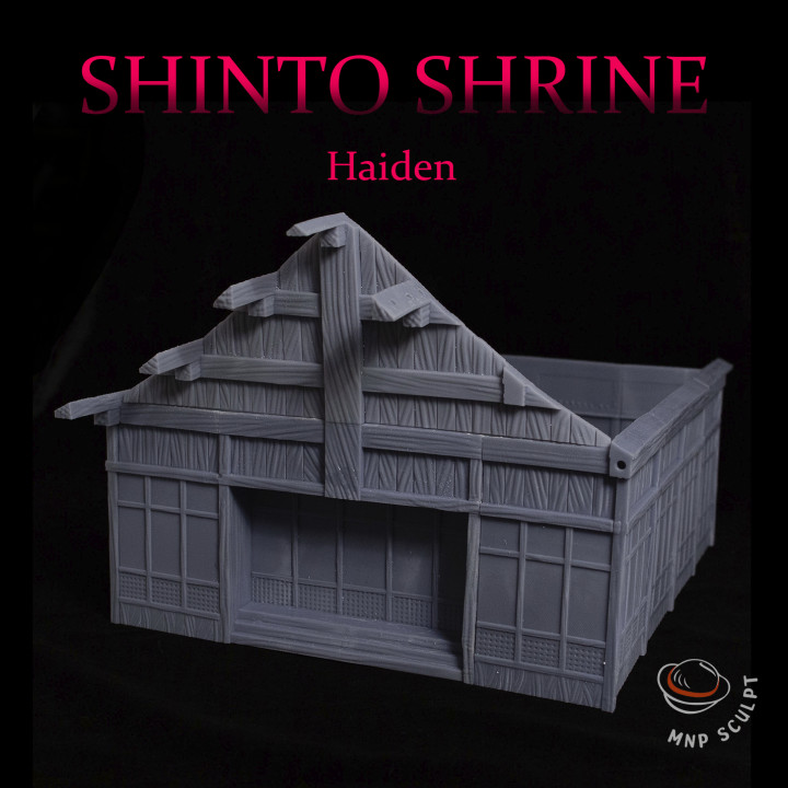 3D Printable Haiden Japanese Shrine by MNP Sculpt