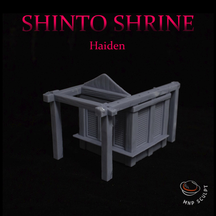 3D Printable Haiden Japanese Shrine by MNP Sculpt