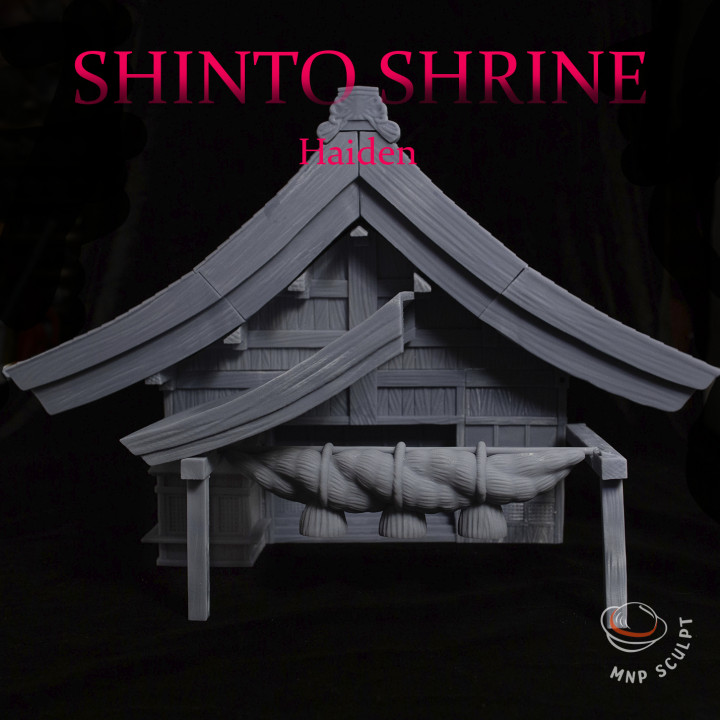 3D Printable Haiden Japanese Shrine by MNP Sculpt