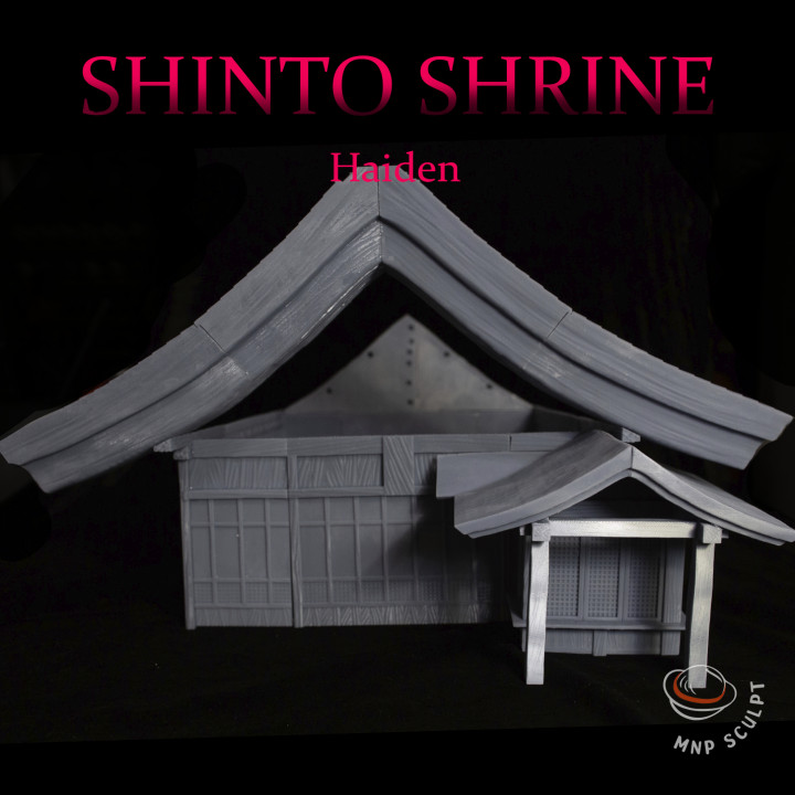 3D Printable Haiden Japanese Shrine by MNP Sculpt