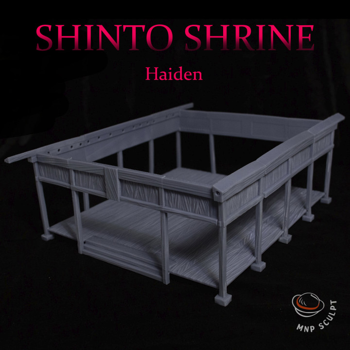 3D Printable Haiden Japanese Shrine by MNP Sculpt