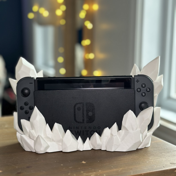 3D Printable Nintendo Switch Crystal Dock - Classic and OLED Version by ...