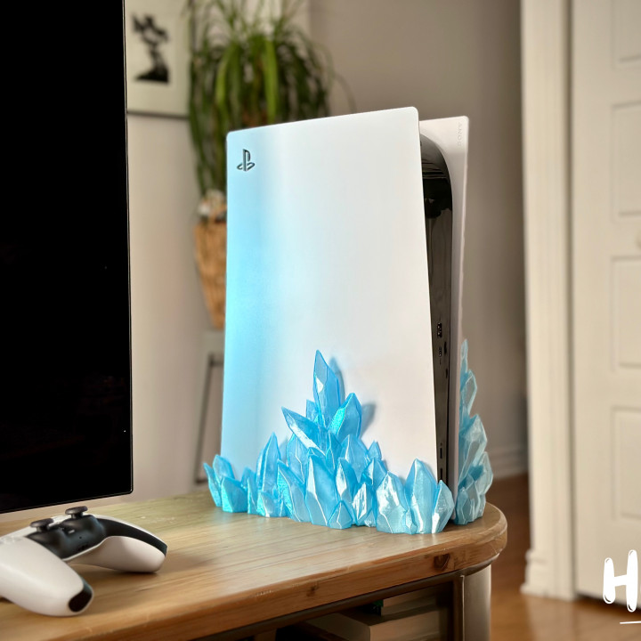 3D Printable Playstation 5 Crystal Dock - Disc Edition - No Support by ...