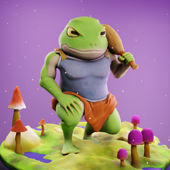 3D Printable Froggy swamp scoundrels (plus thematic bases!) by Goomer ...