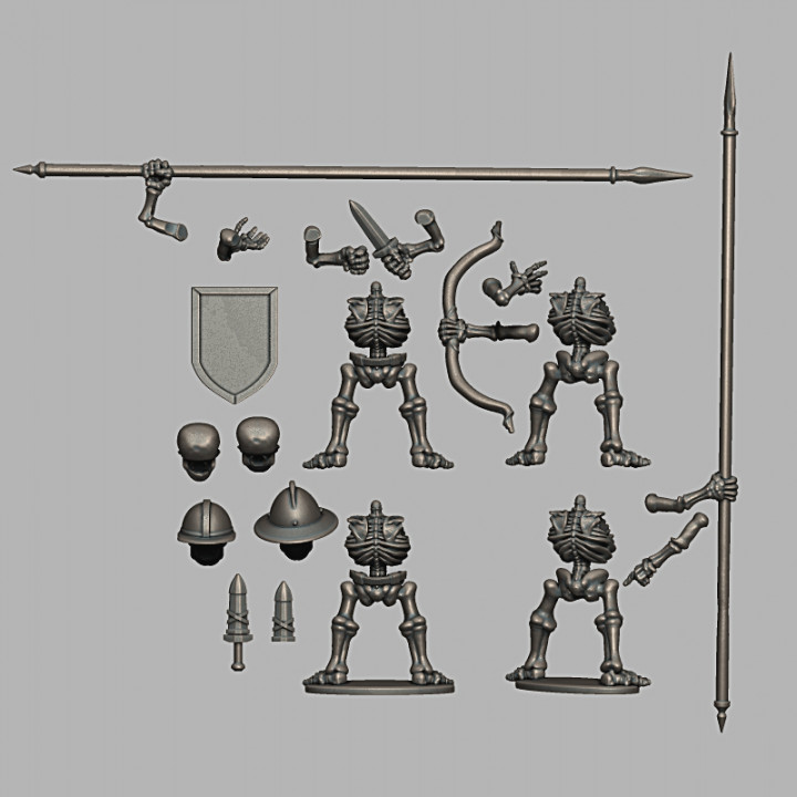 3D Printable Skeleton Halflings by Wargames Atlantic