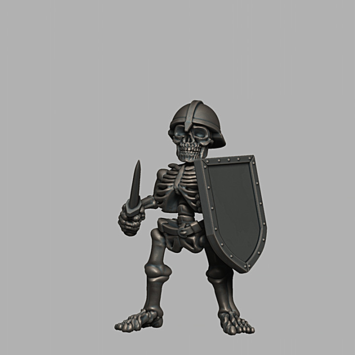 3D Printable Skeleton Halflings by Wargames Atlantic